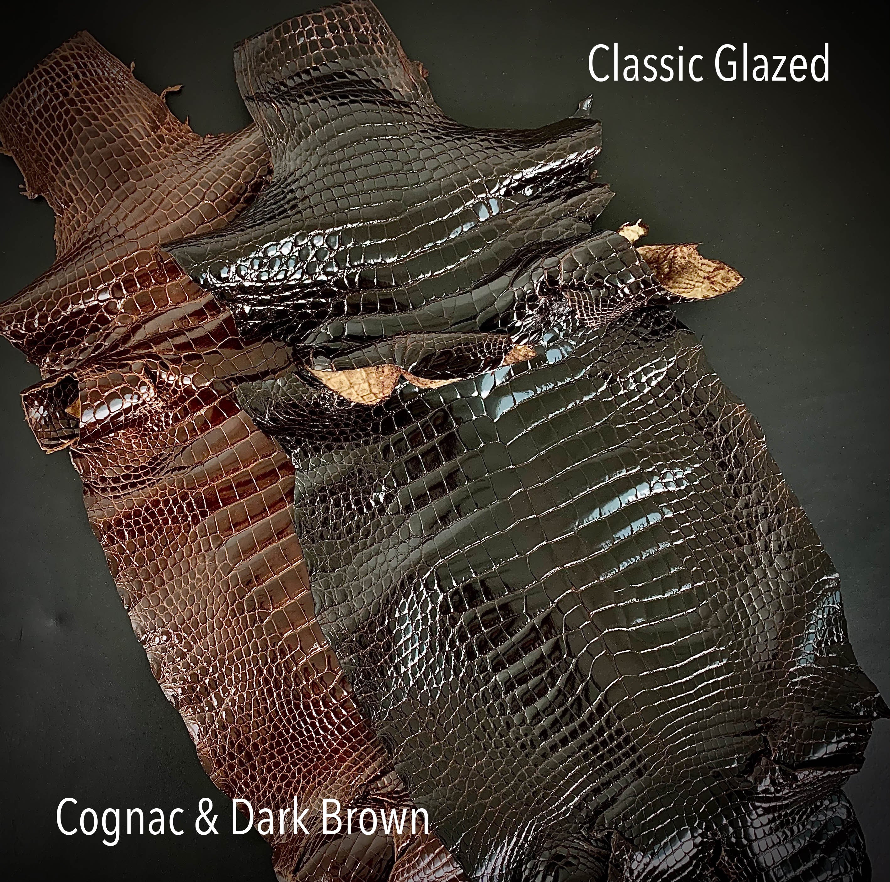 Wild Alligator Classic Glazed Dark Brown by Heng Long – Hardtke Leather Co.