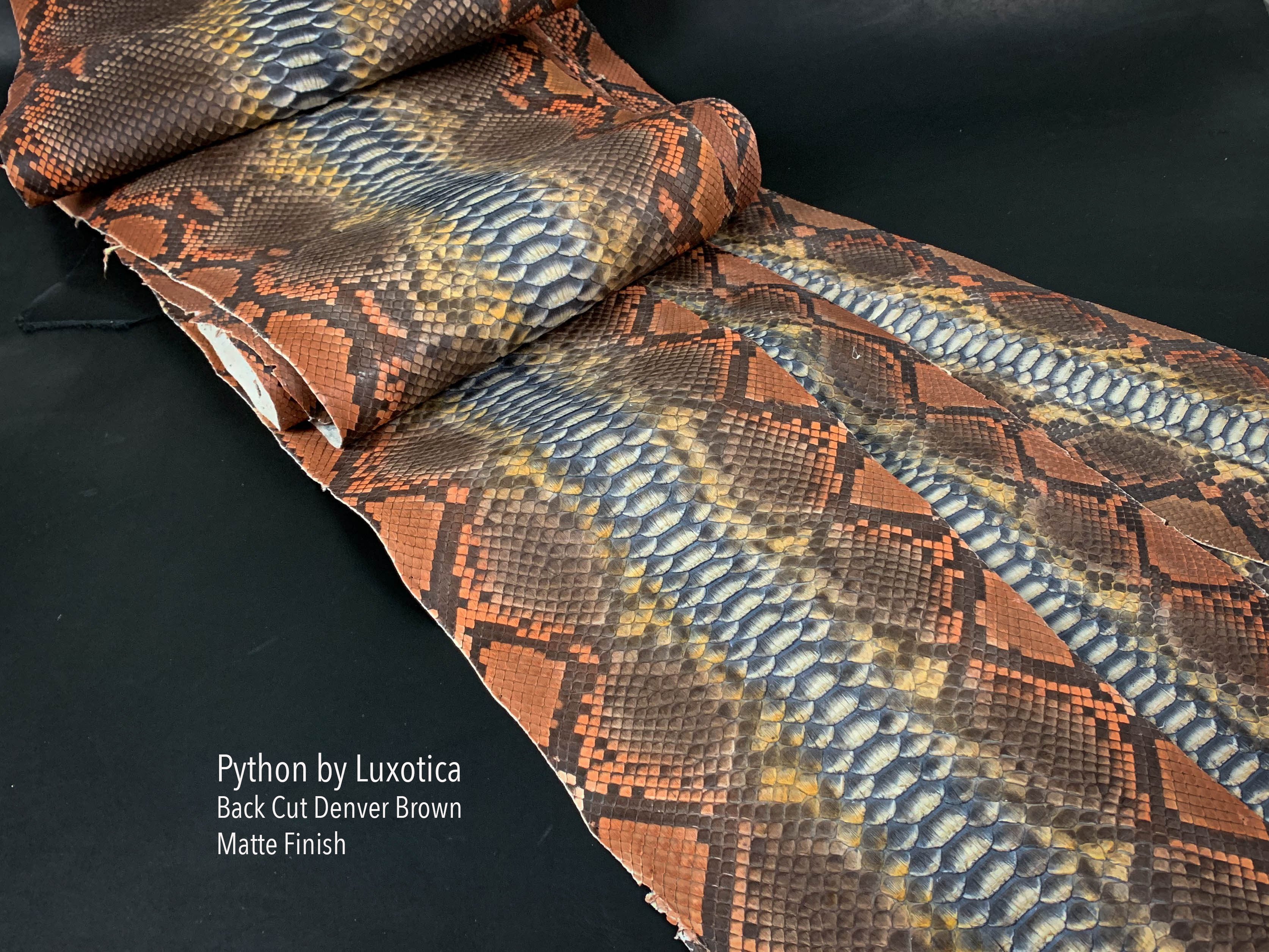 Python Back Cut Denver Brown Matte Finish – Hardtke Leather Co.